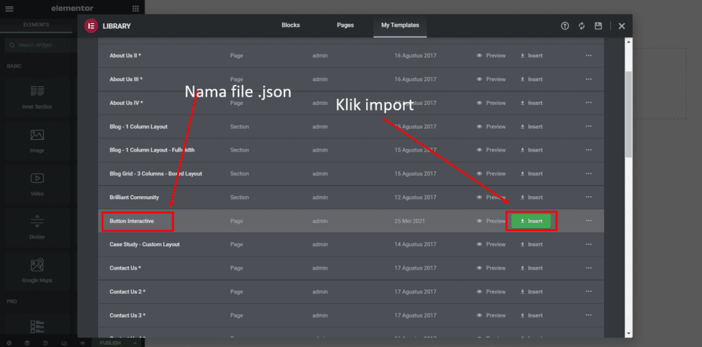 Cara import .Json Elementor Dengan Mudah - indonesiaWP.com • No 1 ...