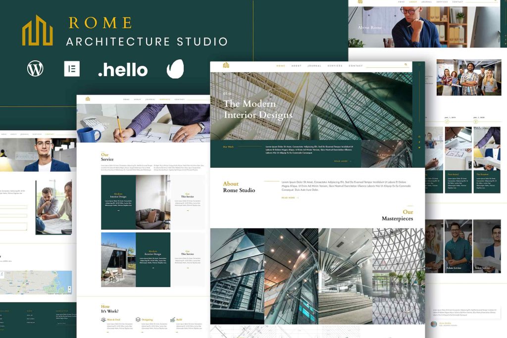 Rome – Modern Interior Elementor Template Kit - indonesiaWP.com • No 1 Download Plugin dan Theme ...