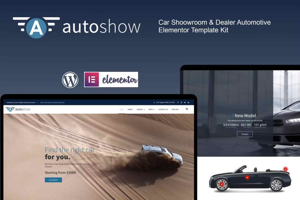 AutoShow – Car Shoowroom & Dealer Elementor Template Kit - indonesiaWP ...