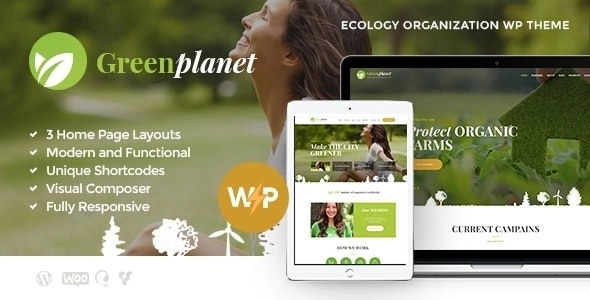 Green Planet | Environmental Non-Profit Organization WordPress Theme 1. ...