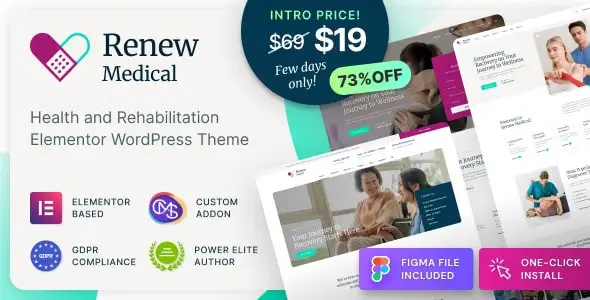 Renew Medical v1.0.1 – Physiotherapy & Rehabilitation Clinic Medical WordPress Theme - No 1 ...