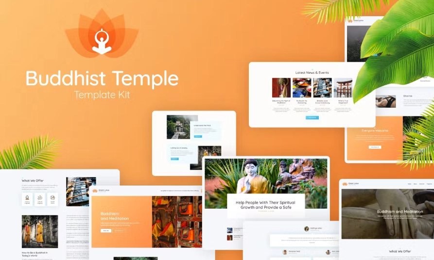 Great Lotus – Buddhist Temple Template Kit - No 1 Download Plugin Wordpress dan Theme Wordpress ...